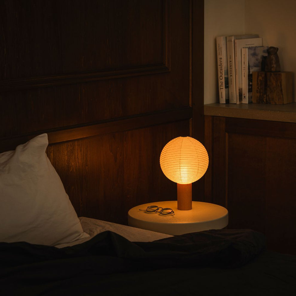 Japanese Paper Table Lamp “TORCHIN CIRCLE" for Japandi style ...