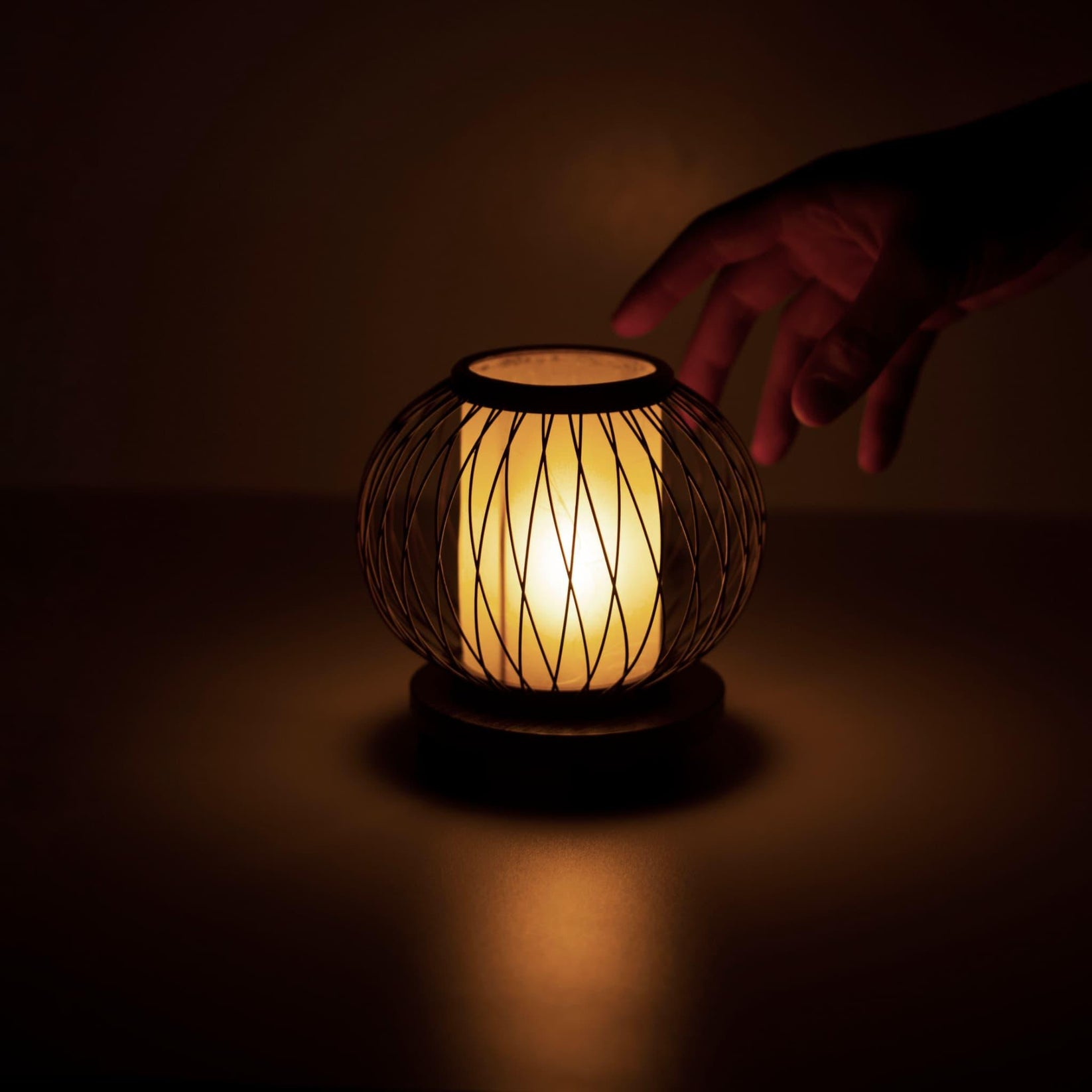 Japanese Bamboo Table Lamp “Moon Rabbit” | Japanese Wabi Sabi decor ...