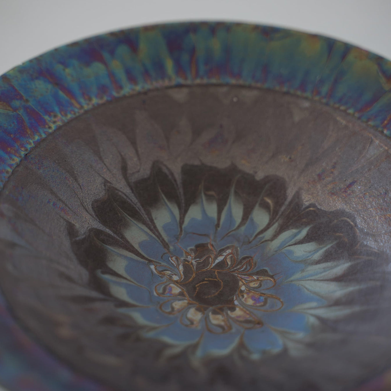 Kintsugi Bowl "Blue Rose Nebula" | Handmade Japanese Art Gift ...