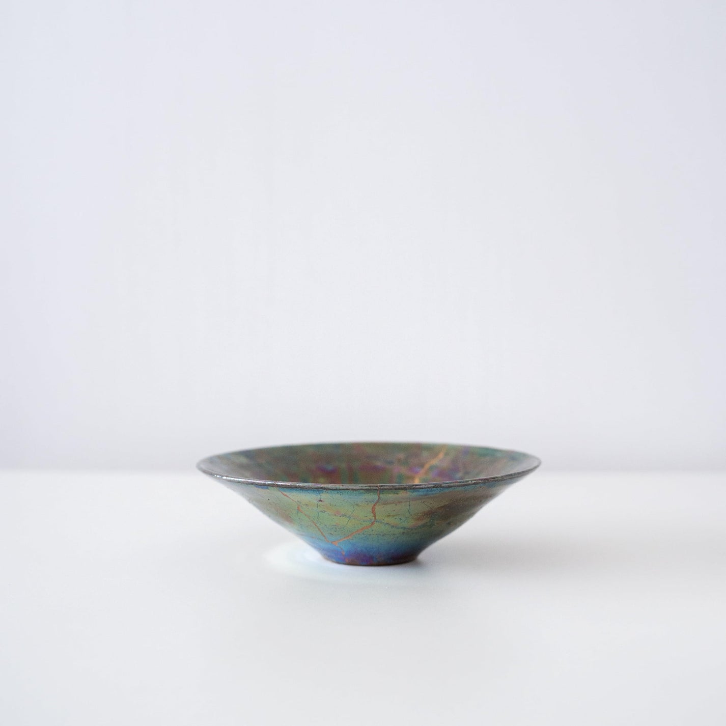 Kintsugi Bowl "Green Nebula" | Handmade Kintsugi Pottery Gift ...
