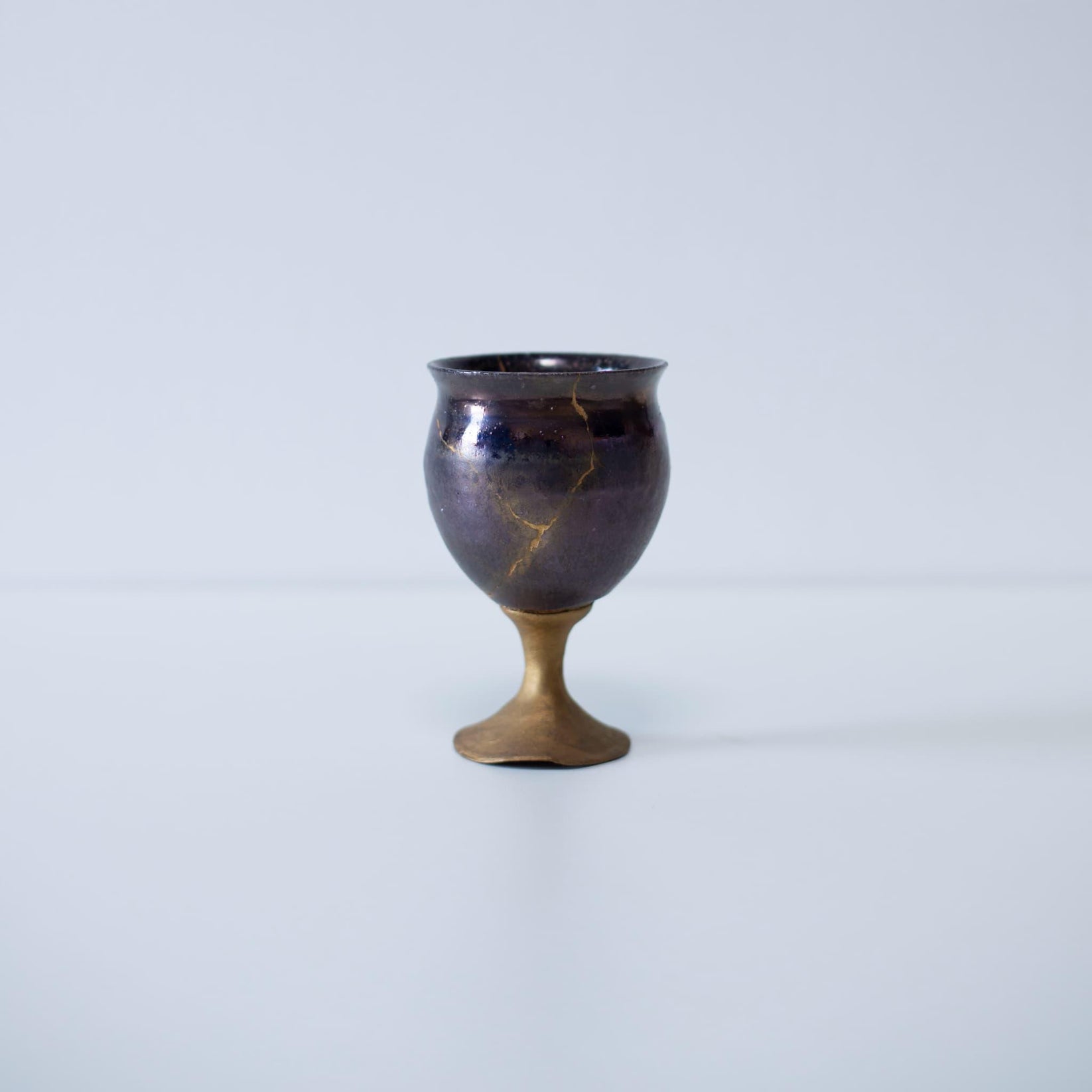 Kintsugi Wine Goblet "Magenta" | Handmade Japanese Pottery Gift ...